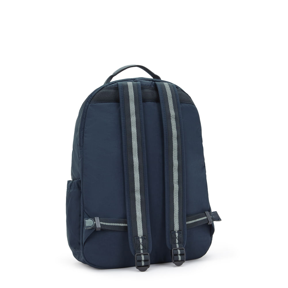 Mochila Seoul Lap True Blue Tonal | Kipling - Kipling