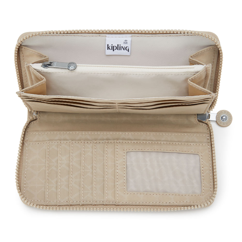 Carteira Money World Sign Beige Emb | Kipling - Kipling
