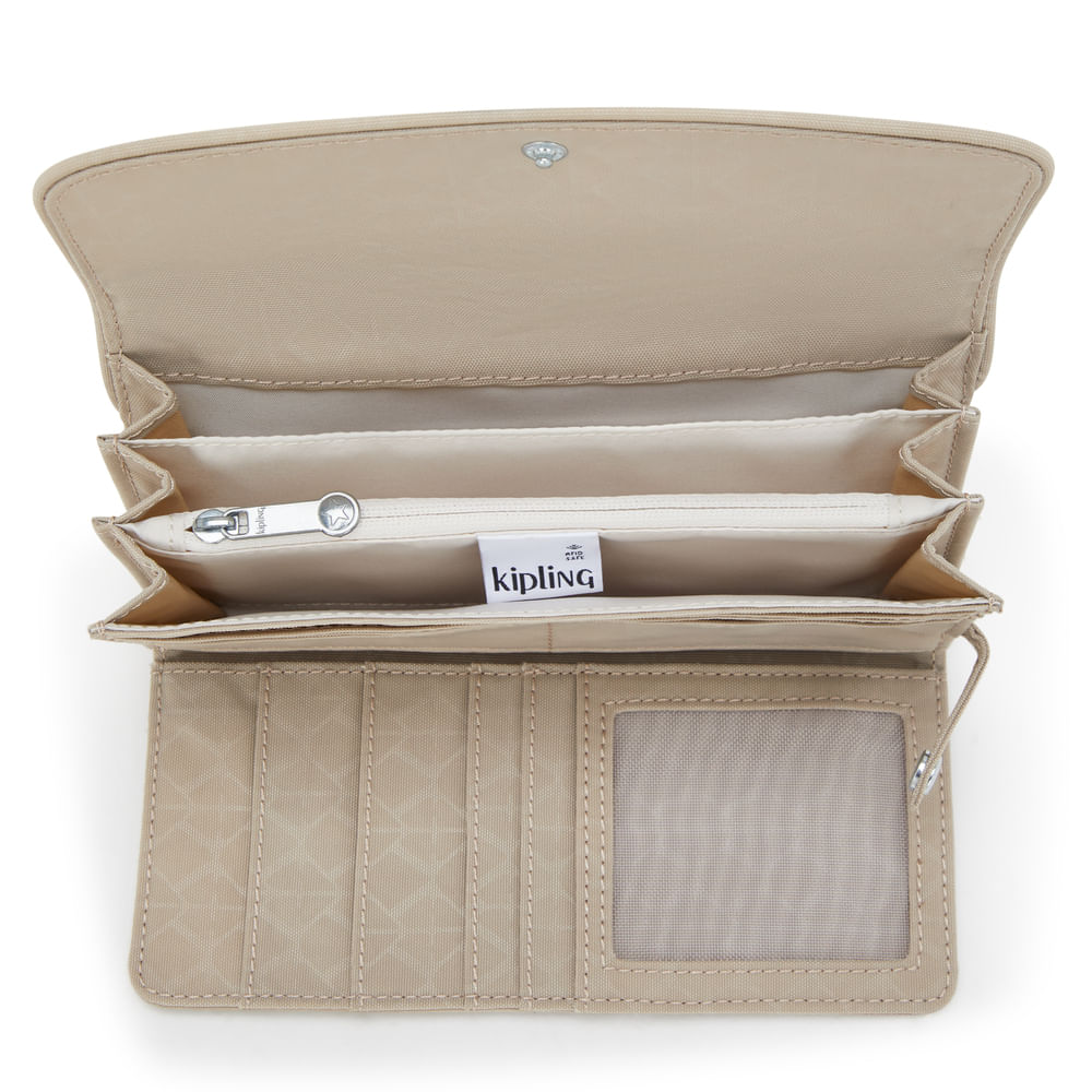 Carteira Money Land Sign Beige Emb | Kipling - Kipling