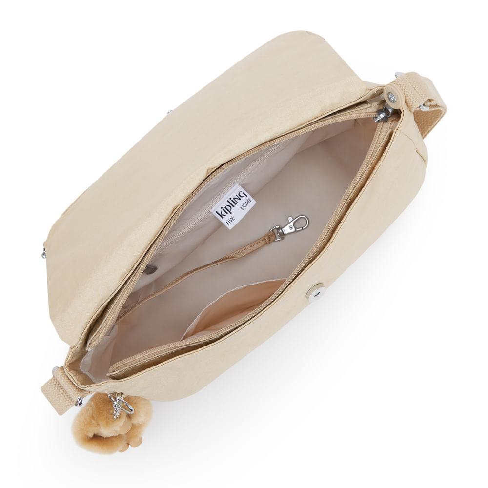 Bolsa Earthbeat M Sparkled Beige | Kipling - Kipling